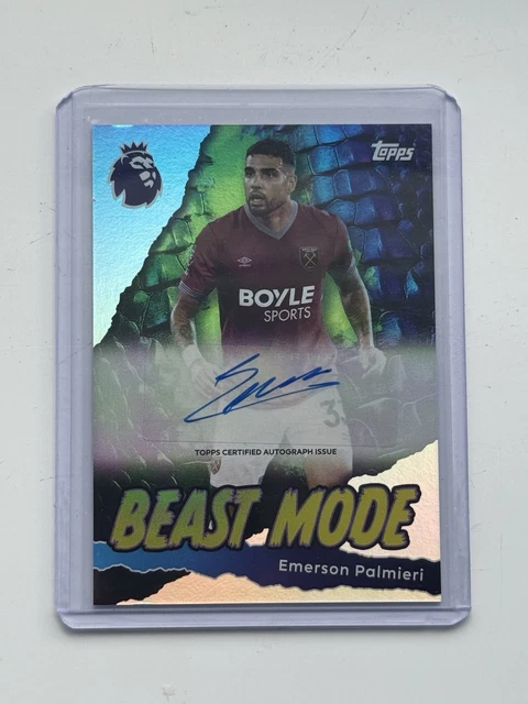 EMERSON PALMIERI TOPPS Premier League 2025/26 Beast Mode Auto West Ham ...