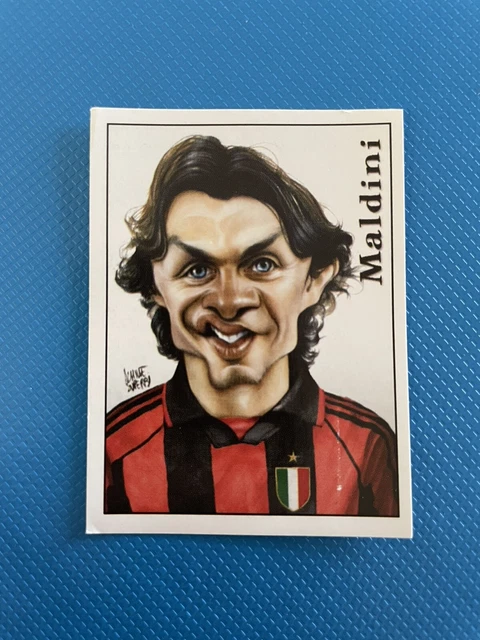MALDINI CARICATURA N.458 Milan 1999 2000 Calciatori 2000 Panini Sticker ...