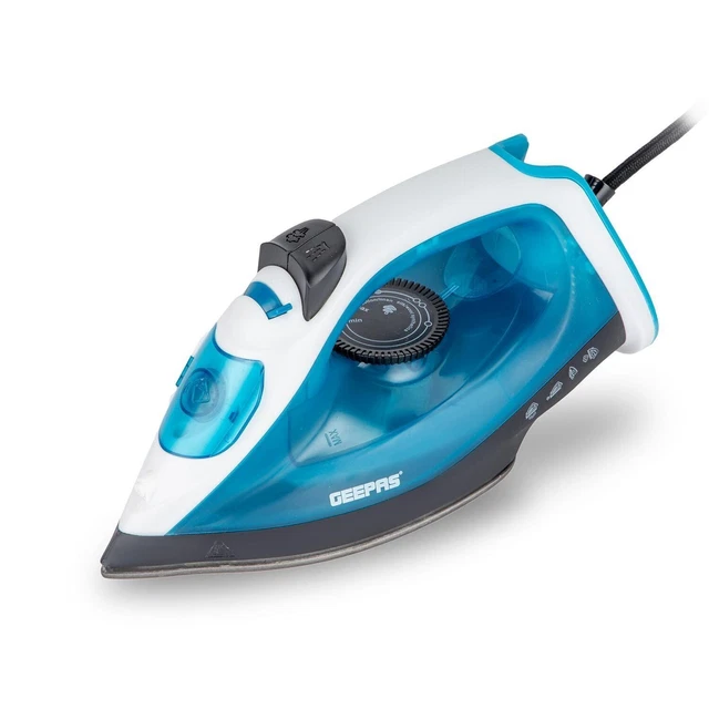 STEAM IRON 1800W Non-Stick Soleplate Dry/Steam Iron Adjustable ...