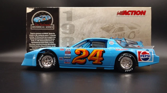 1985 TIM RICHMOND #24 Pepsi Pontiac Firebird Extreme RARE 1 de 2 664 1/ ...