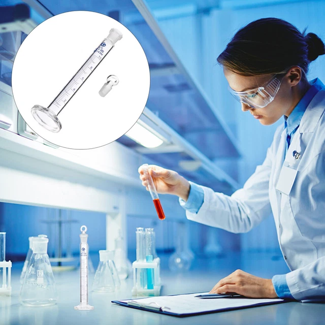 MEASURING CYLINDER STOPPER Graduated Cylinder Beaker Science Measuring ...