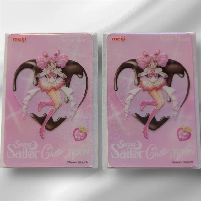 &MEIJI SAILOR MOON Super Chibi Moon Clear Cards Set of 2" $36.99 - PicClick