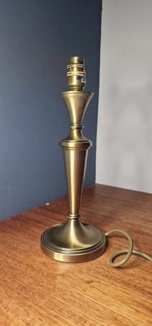 VINTAGE BHS LAMP Brushed Brass Metal Candlestick Classic Home Decor £25 ...