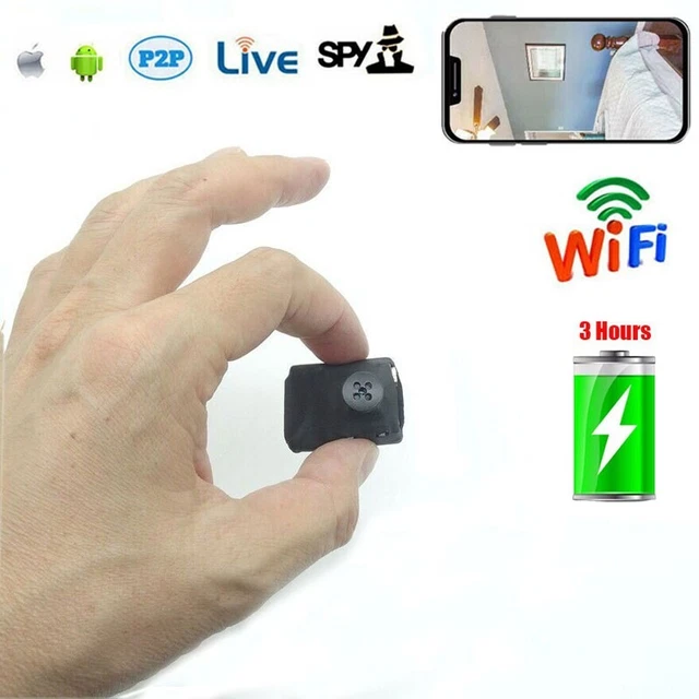 MINI FOTOCAMERA CON pulsante batteria integrata fai da te 1080p hd wifi ...