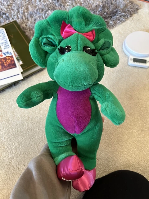 BARNEY THE DINOSAUR Baby Bop Plush Green Dinosaur Playskool Vintage ...