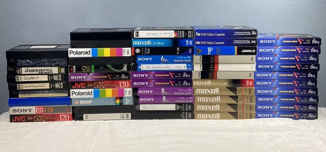 LOT OF OVER 50 Pre-Recorded VHS Tapes Sold As Used Blanks Home ...