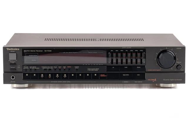 TECHNICS SA-R330 RICEVITORE / Audio Amplificatore/revisionato 1 Anno ...