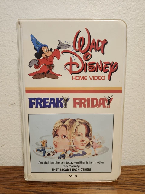 FREAKY FRIDAY 1976 Walt Disney Home Video Jodie Foster Big Box Clam ...