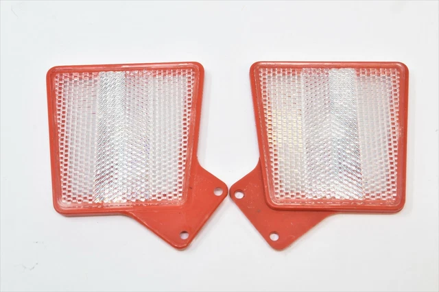 PAIR OLD SCHOOL BMX 80's ACORN MAG WHEEL REFLECTORS RED NOS $5.09 ...