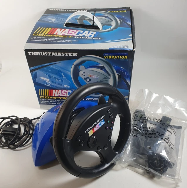 THRUSTMASTER NASCAR COMPACT Wheel Playstation PS1 PS2 Steering ...