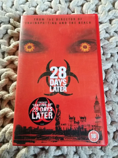28 DAYS LATTER - VHS Video Cassette Tape - DANNY BOYLE - Zombie HORROR ...