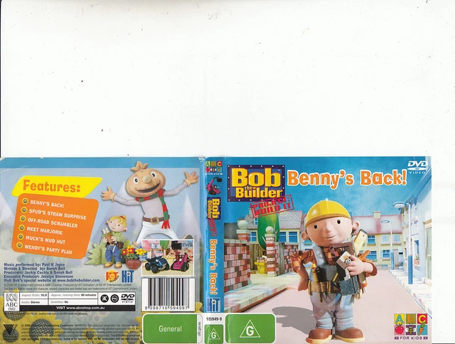 BOB THE BUILDER-BENNY'S Back-1998-TV Series UK-DVD $19.95 - PicClick AU