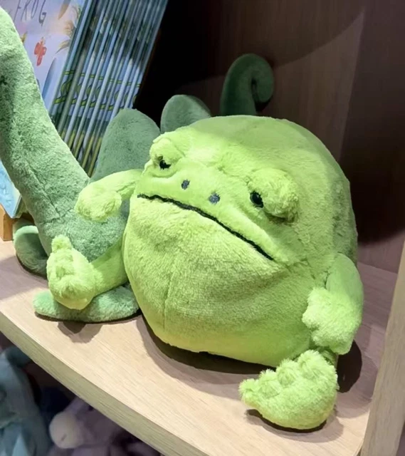 VIRAL JELLYCAT RICKY Rain Frog Plushie Grumpy Green Frog Brand New with ...