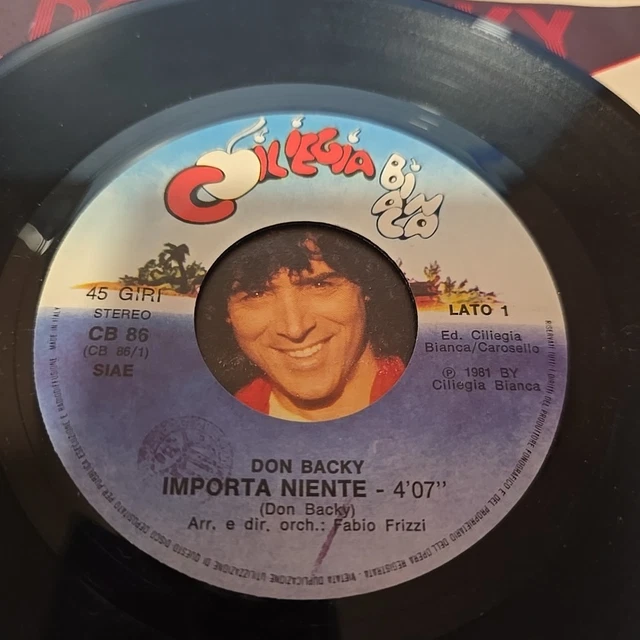 🎵 DON BACKY 🎵 Matter Nor Travel 45 Italy Press 1986 $3.85 - PicClick AU
