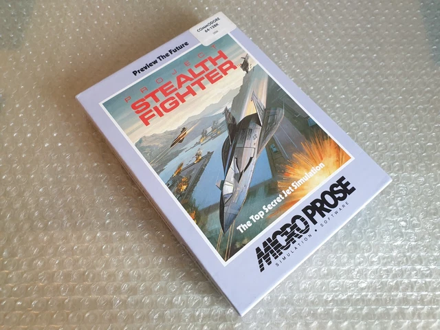 PROJECT STEALTH FIGHTER - Micro Prose - Commodore 64 Disk 💾 (C64) £4.99 - PicClick UK