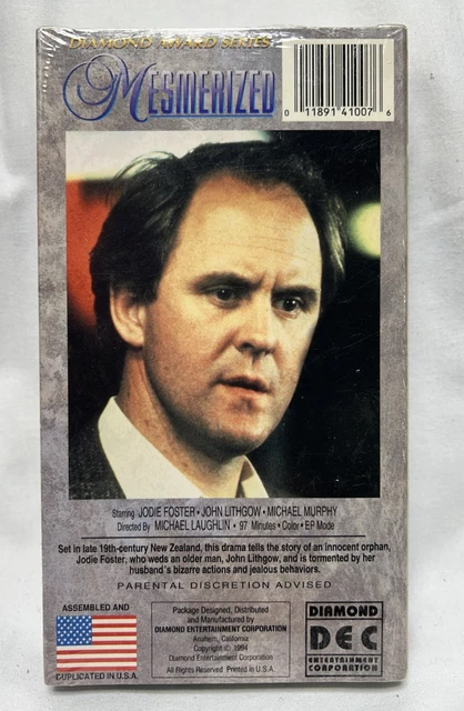 MESMERIZED VHS 1994 HTF COVER Jodie Foster John Lithgow - BRAND NEW ...