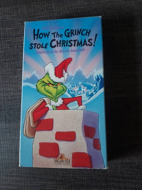 HOW THE GRINCH Stole Christmas (VHS, 1988) Boris Karloff Dr Seuss $1.69 ...