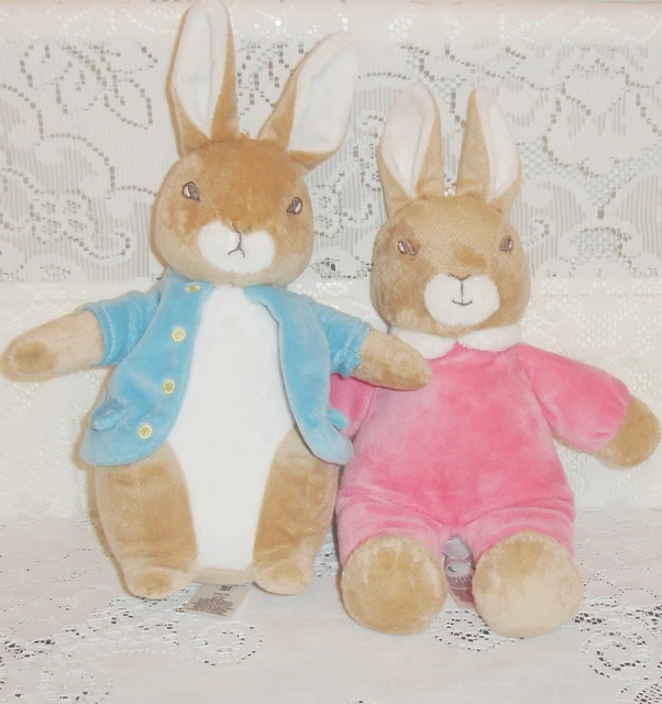 BEATRIX POTTER LILY Bobtail &Peter Rabbit Soft Plush Toys~12" M&S ...