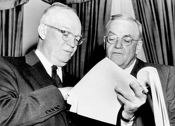 DULLES JOHN FOSTER Politician USAForeign minister with preside- 1955 ...
