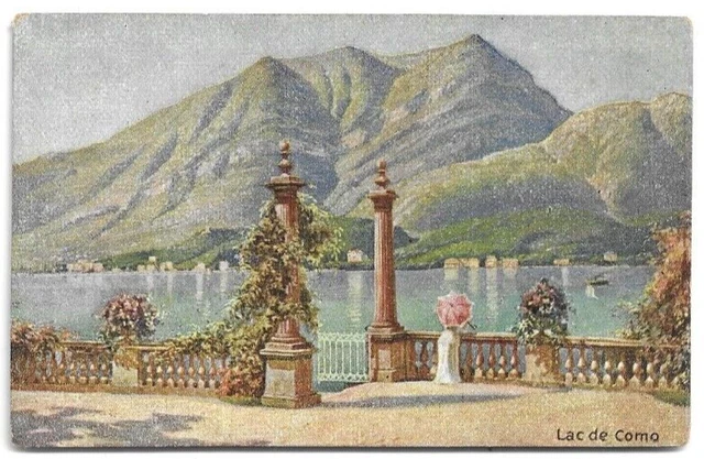 CARTOLINA LAGO DI COMO ,LAC DE COMO - ARTISTICA non viaggiata EUR 5,50 ...