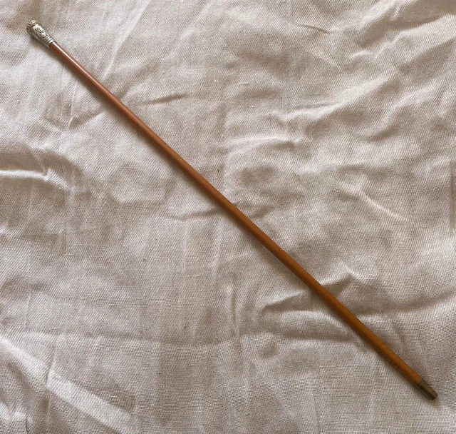 WW2 BRITISH ROYAL MARINES OFFICER NAMED MALACCA CANE SWAGGER STICK to J ...