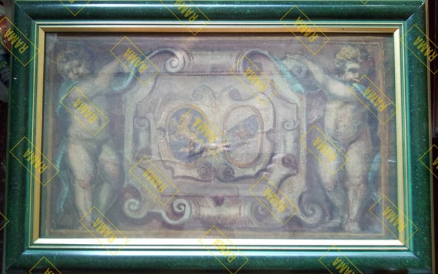 ANTICO DIPINTO CON stemma della famiglia Cicogna di Cesare Mainella ...