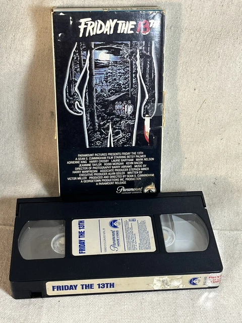 FRIDAY THE 13TH 1980 VHS Gatefold Slipcase Paramount Horror Movie V6286 ...