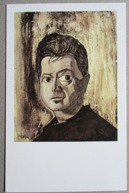 ART POSTCARD FRANCIS BACON Artist Reginald Gray 1960 National Portrait ...