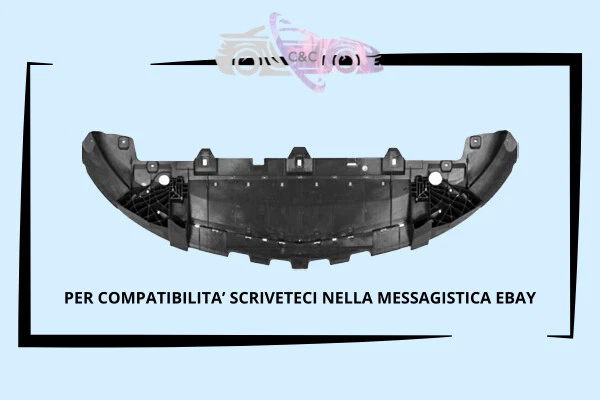 CARTER RIPARO PROTEZIONE Paraurti Anteriore Per Mercedes Classe A ...