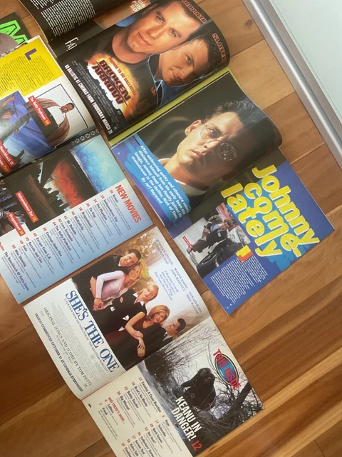 MOVIE MAGAZINES 1996 - Mel Gibson, Johnny Depp, John Travolta, George ...