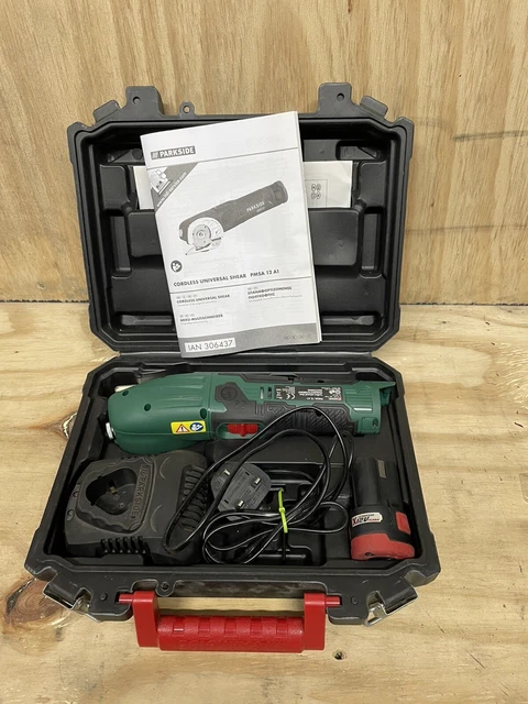 PARKSIDE CORDLESS UNIVERSAL Shear with battery and charger £0.99 ...