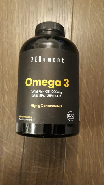 OMEGA 3 FISH Oil 2000mg, 700mg EPA, 500mg DHA per Daily Serving | 200 ...