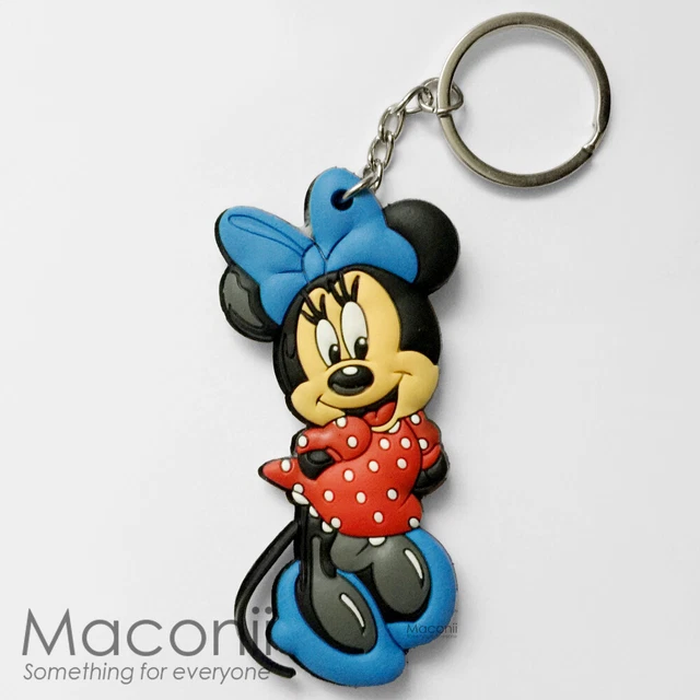 MINNIE MOUSE KEYRING - Walt Disney Mascot Cartoon Rubber Phone Charm ...