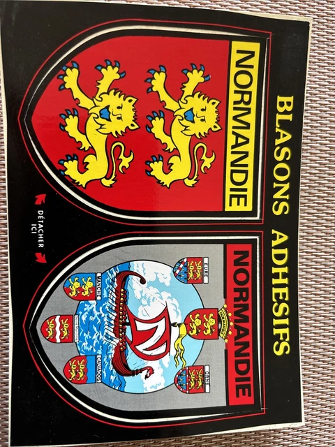BLASON ADHÉSIF VILLES Et Provinces De France Normandie EUR 2,20 - PicClick FR