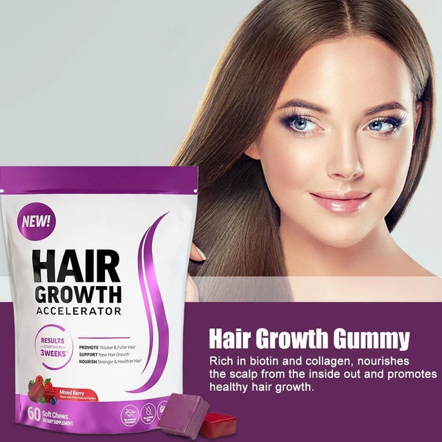HAIR GROWTH ACCELERATOR Soft Chews, Hair Growth Gummies Vitamins for Women New EUR 9,77 ...