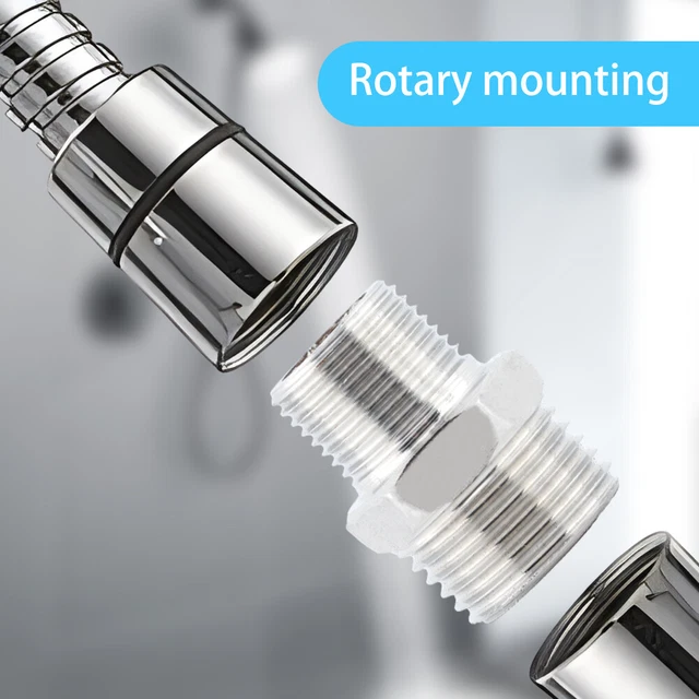 MALE TO MALE Leakproof DN15 1/2inch Shower Hose Connector Air Fuel ...