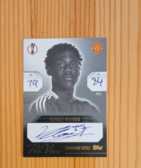 TOPPS MATCH ATTAX Extra 2024/25 - Kobbie Mainoo Pro View Signature ...