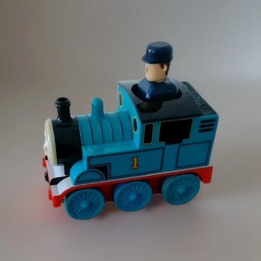 THOMAS THE TANK Blue Engine Push Down And Go Toy (Tomy 2004) All ...