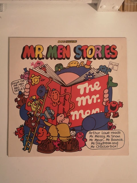 ARTHUR LOWE MR. MEN STORIES Vol. 2 BBC 1st UK RED VINYL LP 1980 ROGER ...
