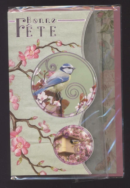 NEUF CARTE BONNE Fete + Enveloppe !! 10 Cartes Achetees = Port Gratuit ...