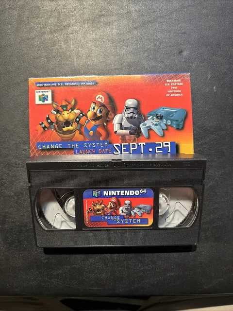 NINTENDO POWER CHANGE The System Promo Vhs Tape For N64 Launch £13.30 ...