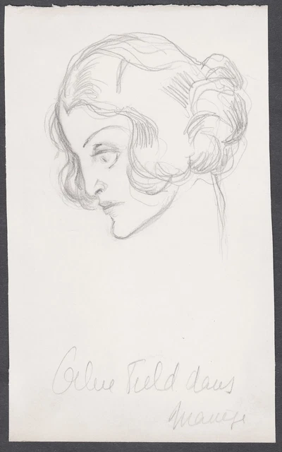 ALICE FIELD FILM Cinéma Actrice Portrait Dessin Caulaert 1935 EUR 74,68 ...