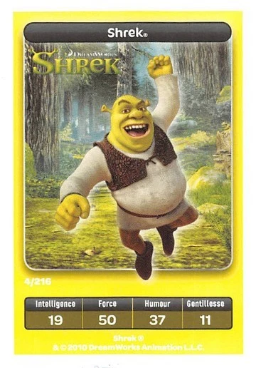 CARREFOUR DREAMWORKS CARD - Shrek - SHREK No. 4 £3.19 - PicClick UK