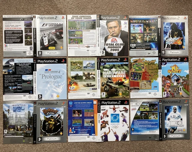 PLAYSTATION 2/PS2 GAME box inserts/cards/artwork/cover art bundle ...
