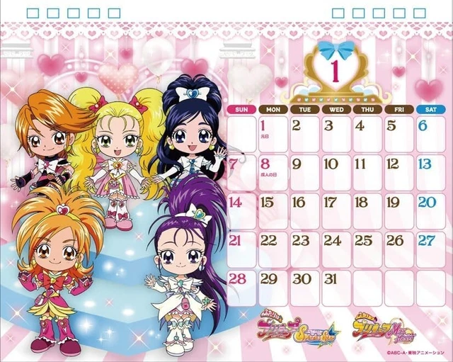 PRECURE ALL STARS Desk Calendar 2024 Toei Animation Japan EUR 31,31 ...