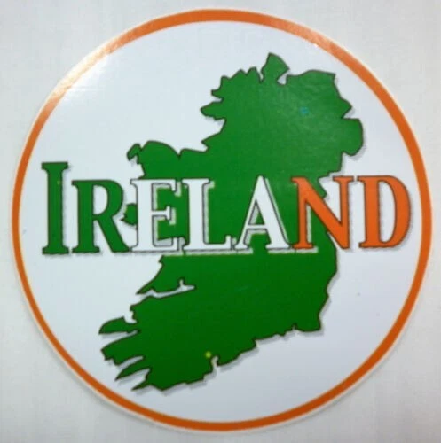 WINDOW & CAR Sticker - IRELAND Tri-colour Map - Round $7.50 - PicClick AU