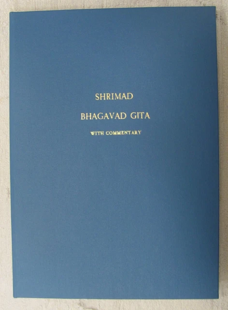 BHAGAVAD GITA HARDBACK - commentary by Swami Chidbhavananda £15.00 ...