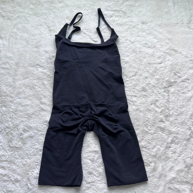 SKIMS SCULPTING MID Thigh Bodysuit Onyx Black XS Compression Shapewear ...