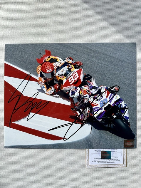 MARC MARQUEZ & Jorge Martin Moto Gp Certificate Hand Signed Autograph ...
