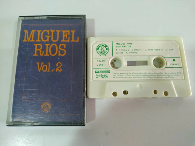 MIGUEL RIOS SUS exitos Vol 2 1982 Ondina - Cassetta Cassette EUR 19,00 - PicClick IT